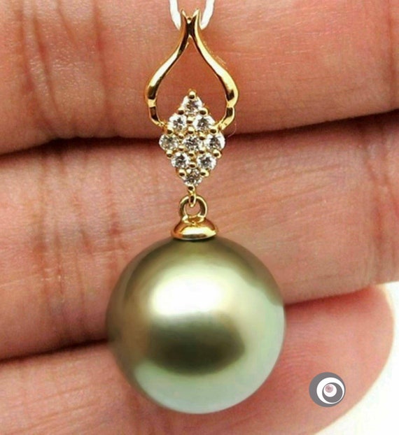 Massive 14 Mm Top AAA Grade MIRROR Luster Genuine Tahitian Sea - Etsy