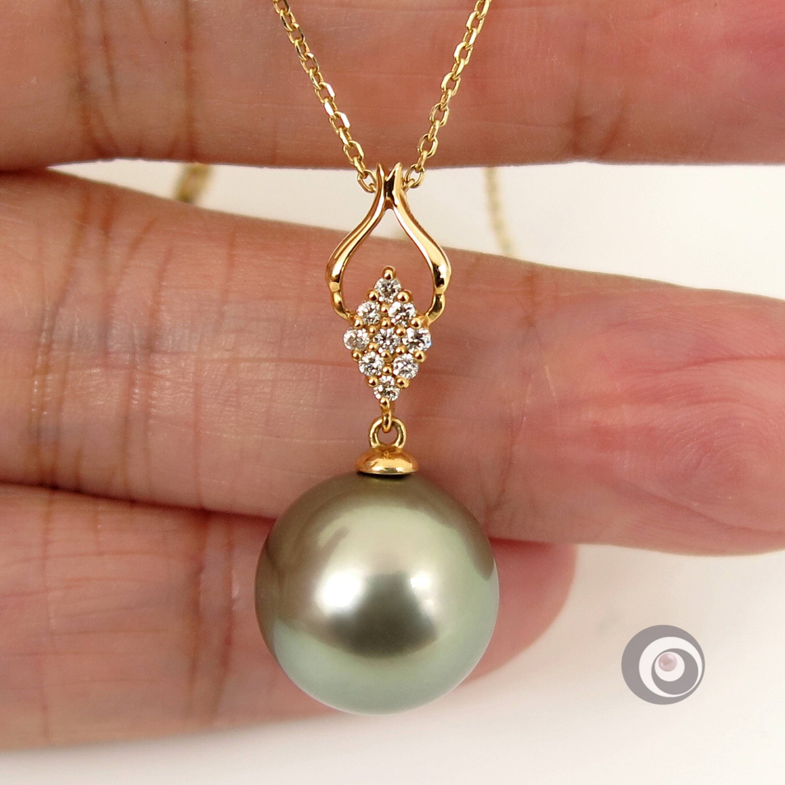 Massive 14 Mm Top AAA Grade MIRROR Luster Genuine Tahitian Sea - Etsy