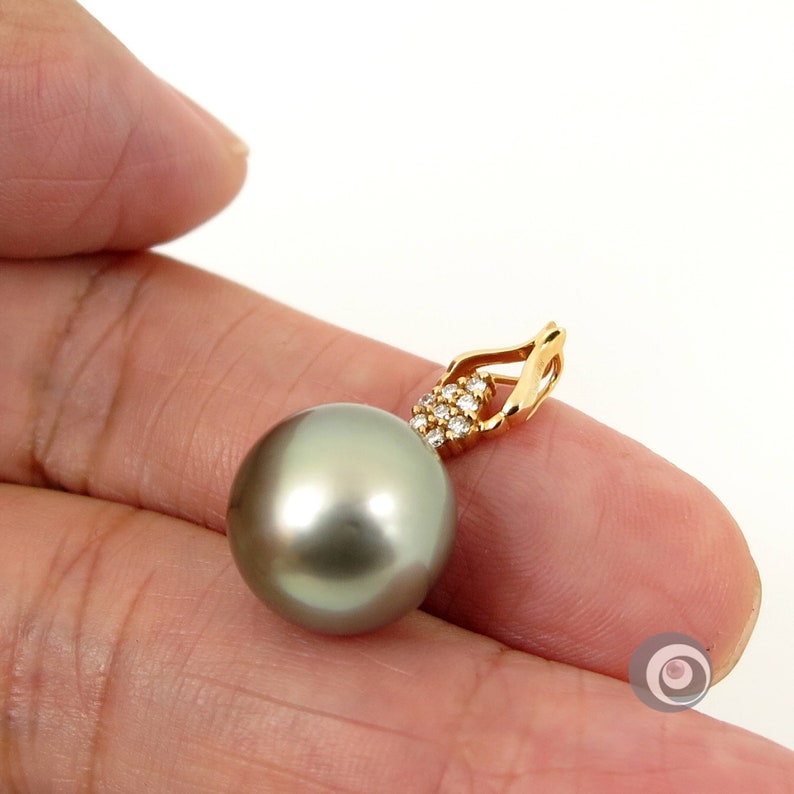 Massive 14 Mm Top AAA Grade MIRROR Luster Genuine Tahitian Sea - Etsy