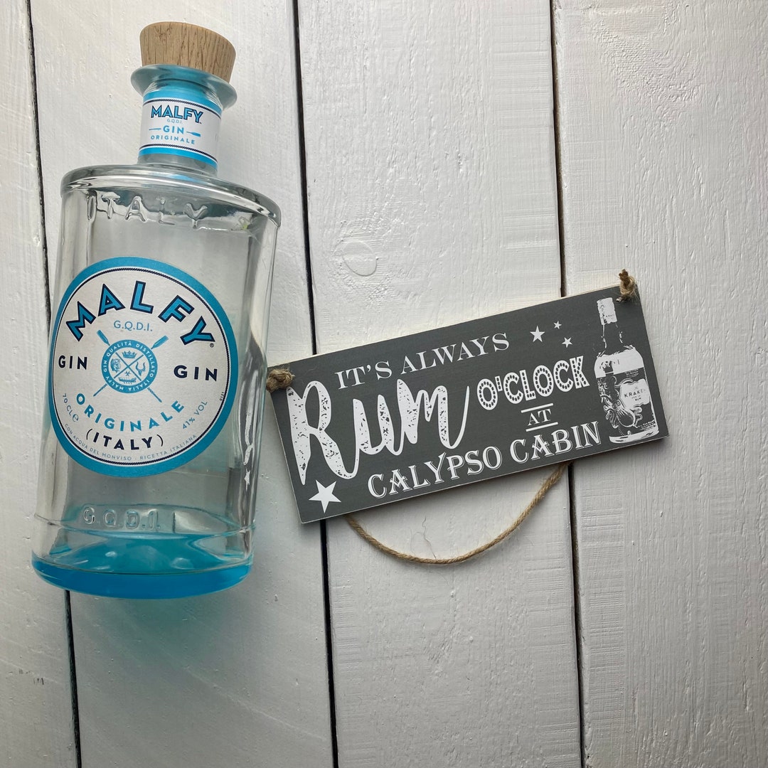 It's Always RUM O'clock at Personalised Rum Sign, Grey Hanging Alcohol ...