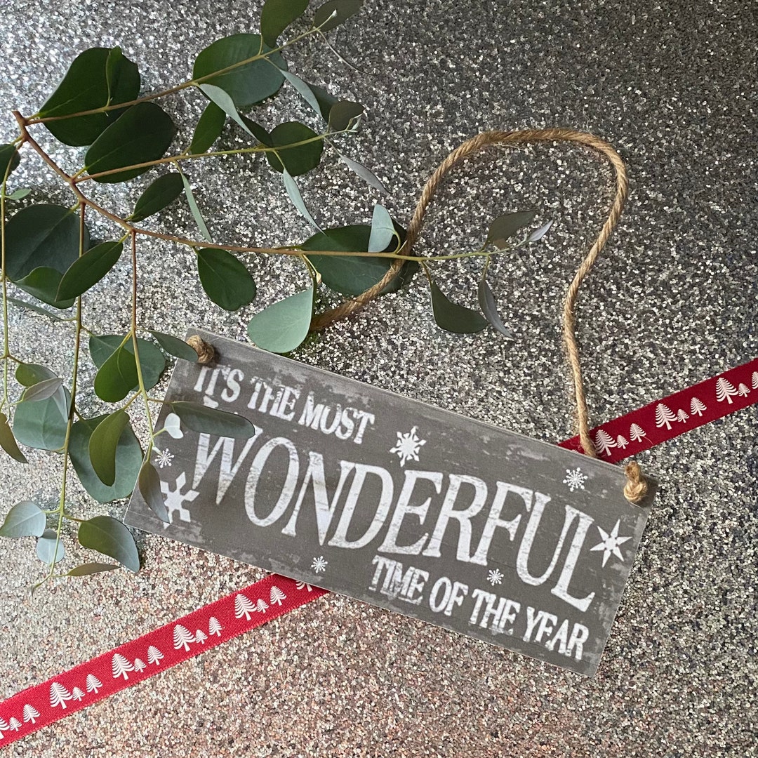 It's the Most Wonderful Time of the Year Sign, Christmas Décor Sign ...
