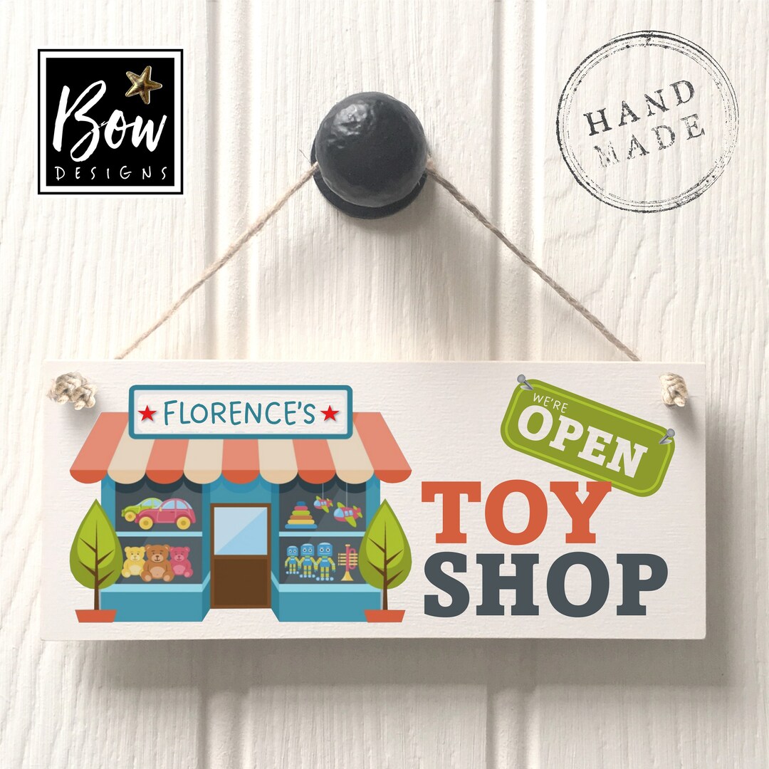 Toy Shop Role Play Sign//kids Shop Sign// Bright Custom Personalised ...