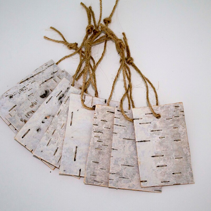 Rustic Birch Wood Tags - Etsy