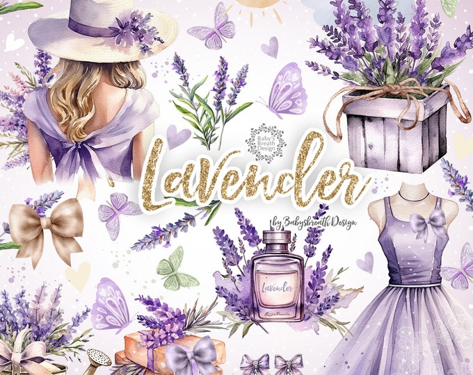 Summer Beach - Watercolor Clipart Bundle - 30 HQ Printable PNG + 12 ...