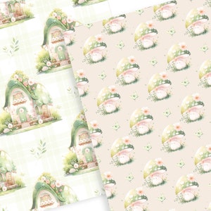 Watercolor Fairy Tale Digital Paper Pack, Fairy Pattern, Swing, Flower ...