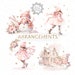 Pink Christmas Digital Design, Xmas Clipart, Cute Christmas Clipart ...