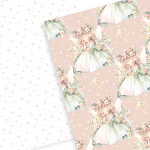 Watercolor Fairy Tale Digital Paper Pack, Fairy Pattern, Swing, Flower ...