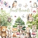 Woodland Animals Watercolor Clipart, Forest Animals Clipart Cute ...