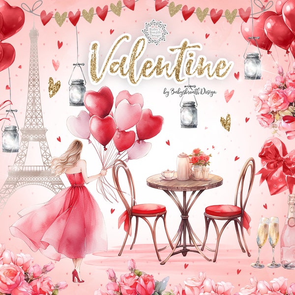 Paris Watercolor Clipart - Etsy