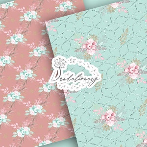 Watercolor Hello Winter Digital Paper, Christmas, Branches, Christmas ...