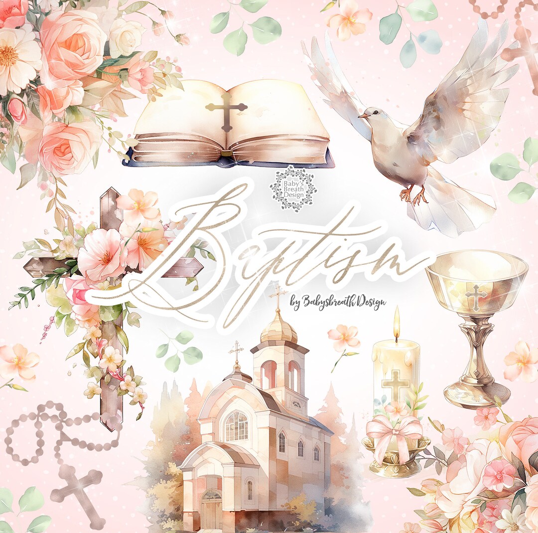 Watercolor First Communion Clipart, Watercolor Clipart First Communion ...