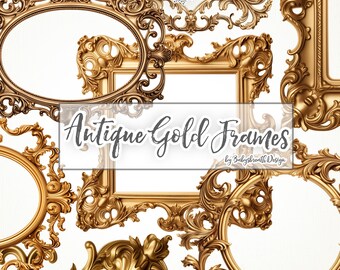Frames Clipart Rococo and Baroque Vintage Clip Art Graphics - Etsy