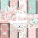 Watercolor Hello Winter Digital Paper, Christmas, Branches, Christmas ...