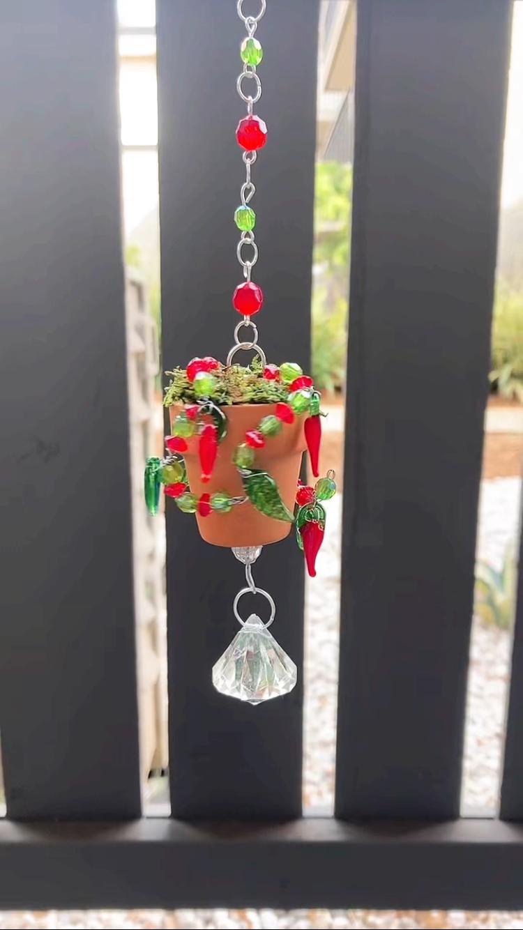 Mini Pepper Plant Suncatcher - Etsy
