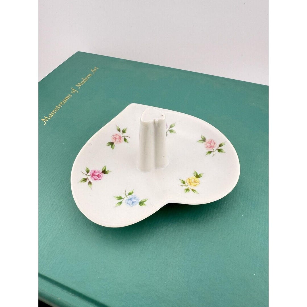 Takahashi San Francisco Lara Heart Shape Ring Holder Trinket Dish White ...