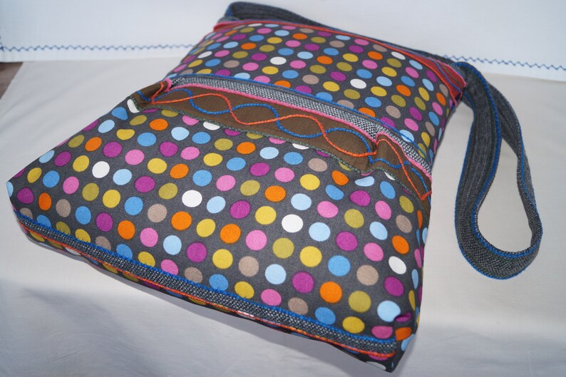 Polka Dot Bag Colorful Tote Bag Bohemian Bag Printed Bag - Etsy