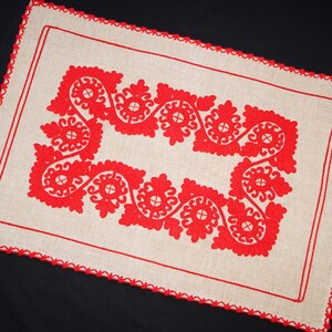 Transylvanian Tablecloth 67/ 46 Cm. Hand Embroidered Home Decoration ...