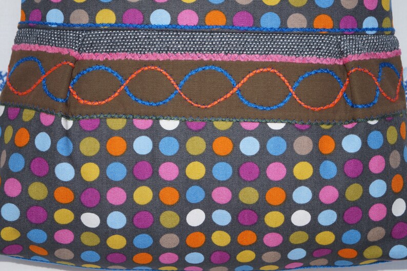 Polka Dot Bag Colorful Tote Bag Bohemian Bag Printed Bag - Etsy