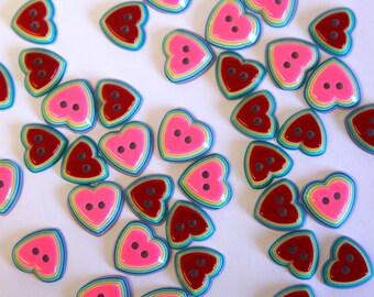 Heart buttons | Etsy