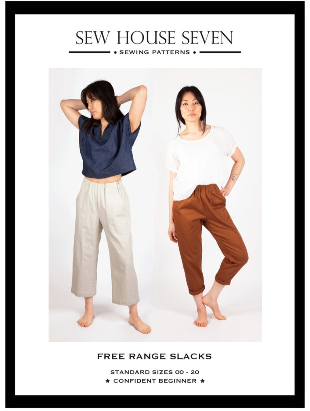 Sew House Seven - Free Range Slacks - Paper Pattern - Etsy UK