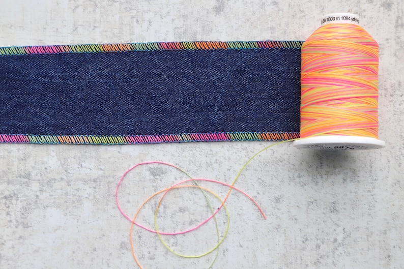 Variegated Rainbow Overlocker Thread Gütermann Wooly/bulky - Etsy UK