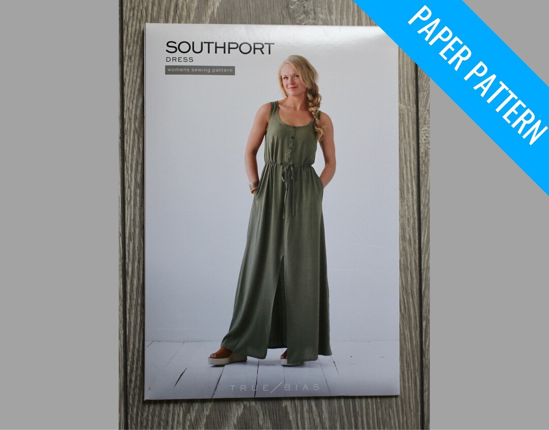 Southport Dress Paper Sewing Pattern – True Bias Sewing Patterns - Etsy UK