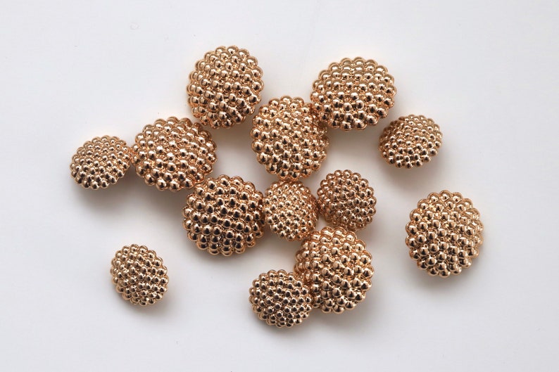 Knobbly Bobbly Gold and Silver Buttons 15mm and 20mm Metal - Etsy UK