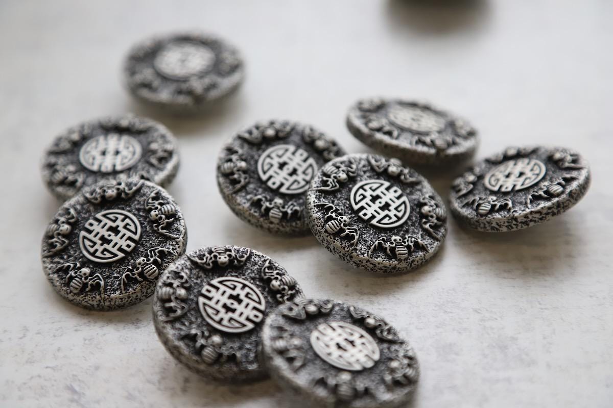 Temple of Doom Buttons - Chunky Cosplay Bronze and Pewter XL ...