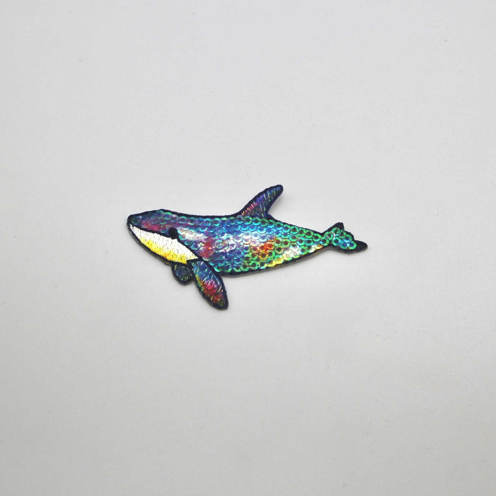 Iridescent Sequin Embroidered Underwater Motifs - Seahorse, Shell ...