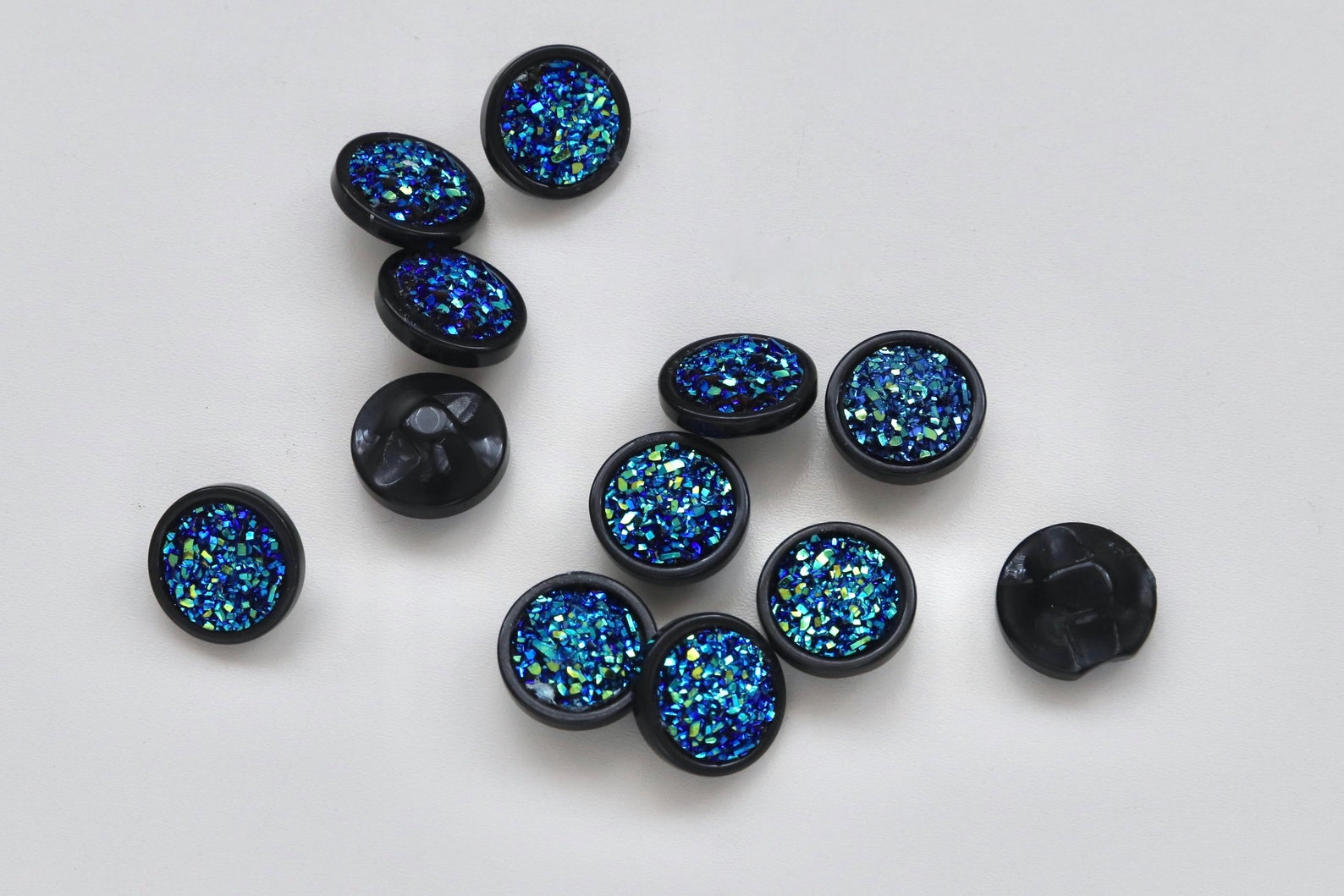 Iridescent Crystal Effect Button Made From Lightweight Plastic - Etsy UK