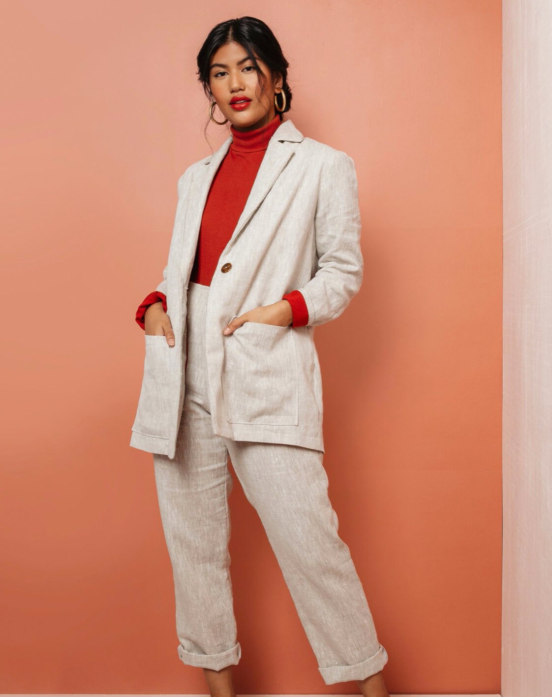 The Heather Blazer - Friday Pattern Company - Paper Pattern - Etsy UK