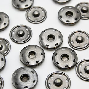 Extra Large Snap Fasteners - Coat Poppers - Gunmetal Grey - - Etsy UK