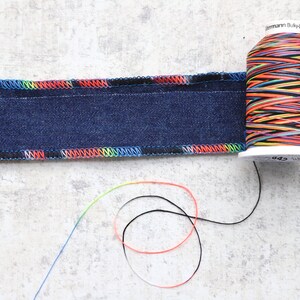 Variegated Rainbow Overlocker Thread - Gütermann Wooly/bulky 100% ...