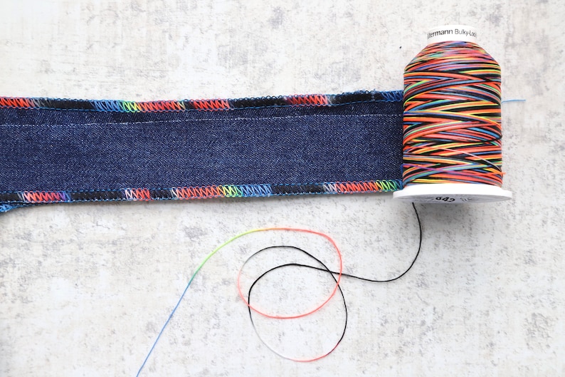 Variegated Rainbow Overlocker Thread Gütermann Wooly/bulky - Etsy UK