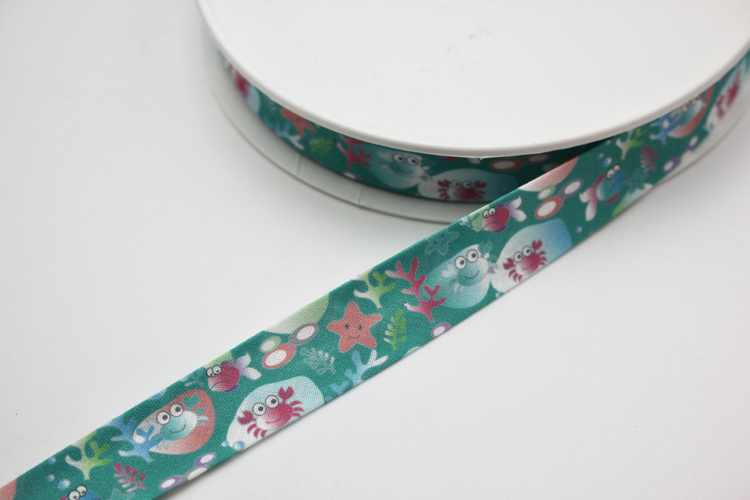 100% Cotton Sea-life/underwater/ocean Print Bias Binding Trim - Etsy UK