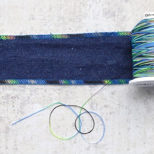 Variegated Rainbow Overlocker Thread - Gütermann Wooly/bulky 100% ...