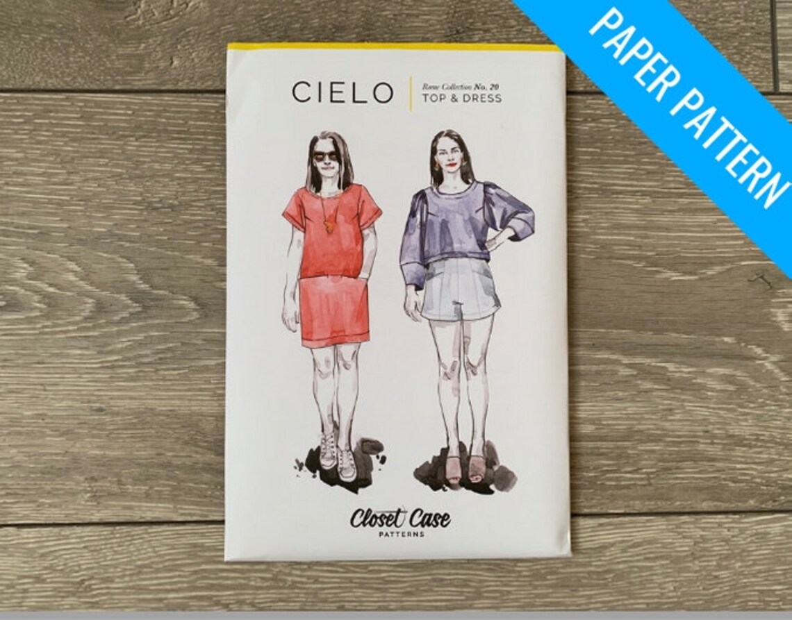 Cielo Top and Dress Paper Sewing Pattern Closet Core Patterns - Etsy UK
