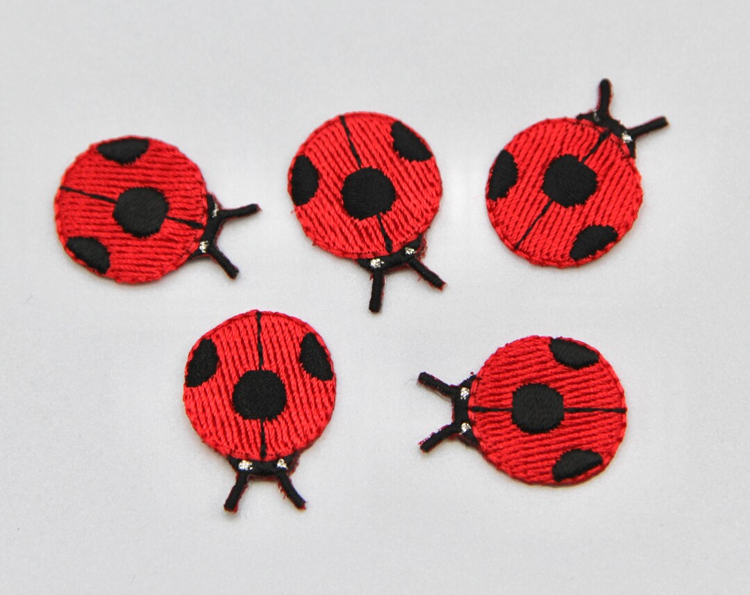 Ladybird Motif/patch -- High Quality Iron on Patch With Embroidery ...