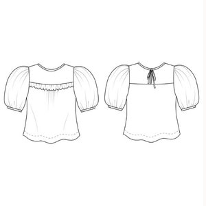 Sagebrush Top Paper Sewing Pattern - Friday Pattern Company - Etsy UK