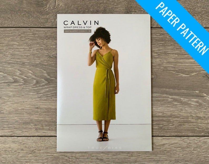 Calvin Wrap Dress Paper Sewing Pattern- True Bias - Etsy UK