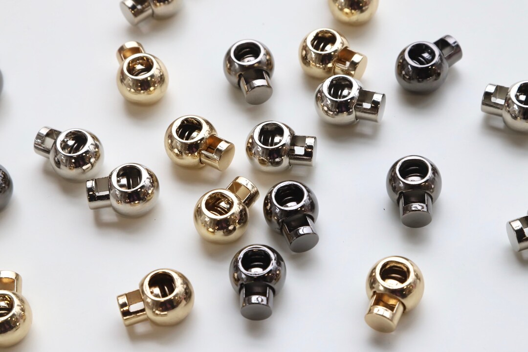 Round Cord Stopper - Solid Metal Ball Toggle for Elastic and Draw ...