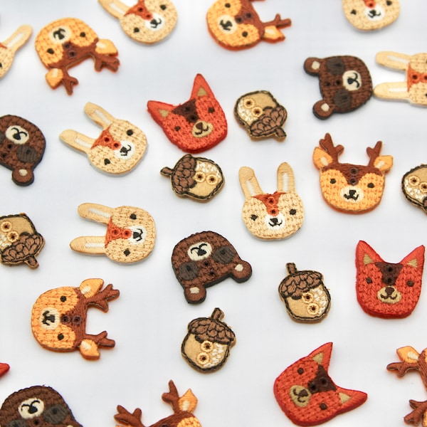 Animal Buttons - Etsy UK