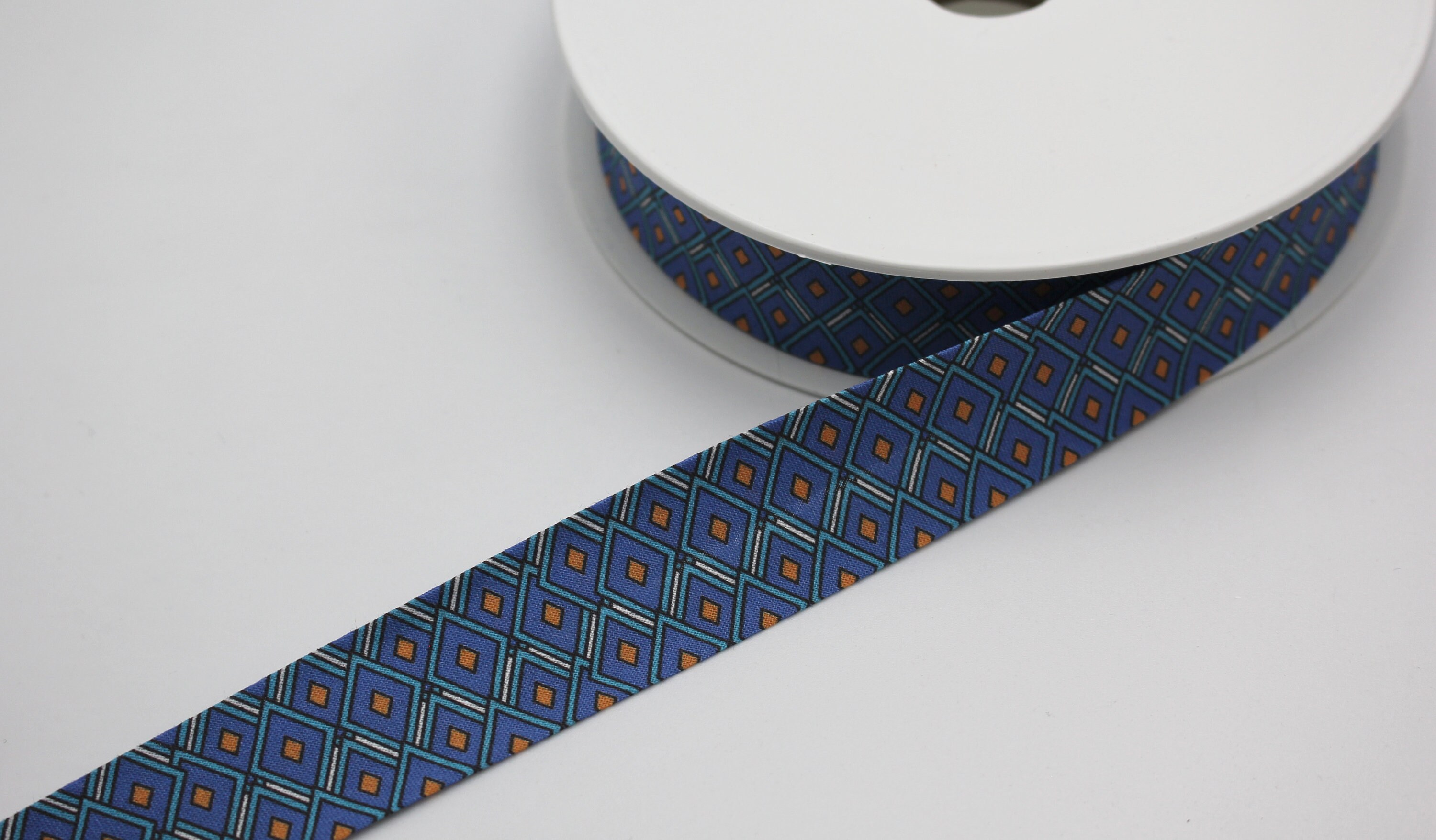 Geometric Deco Diamond Print Bias Binding Various Colours | Etsy