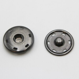 Extra Large Snap Fasteners - Coat Poppers - Gunmetal Grey - - Etsy UK