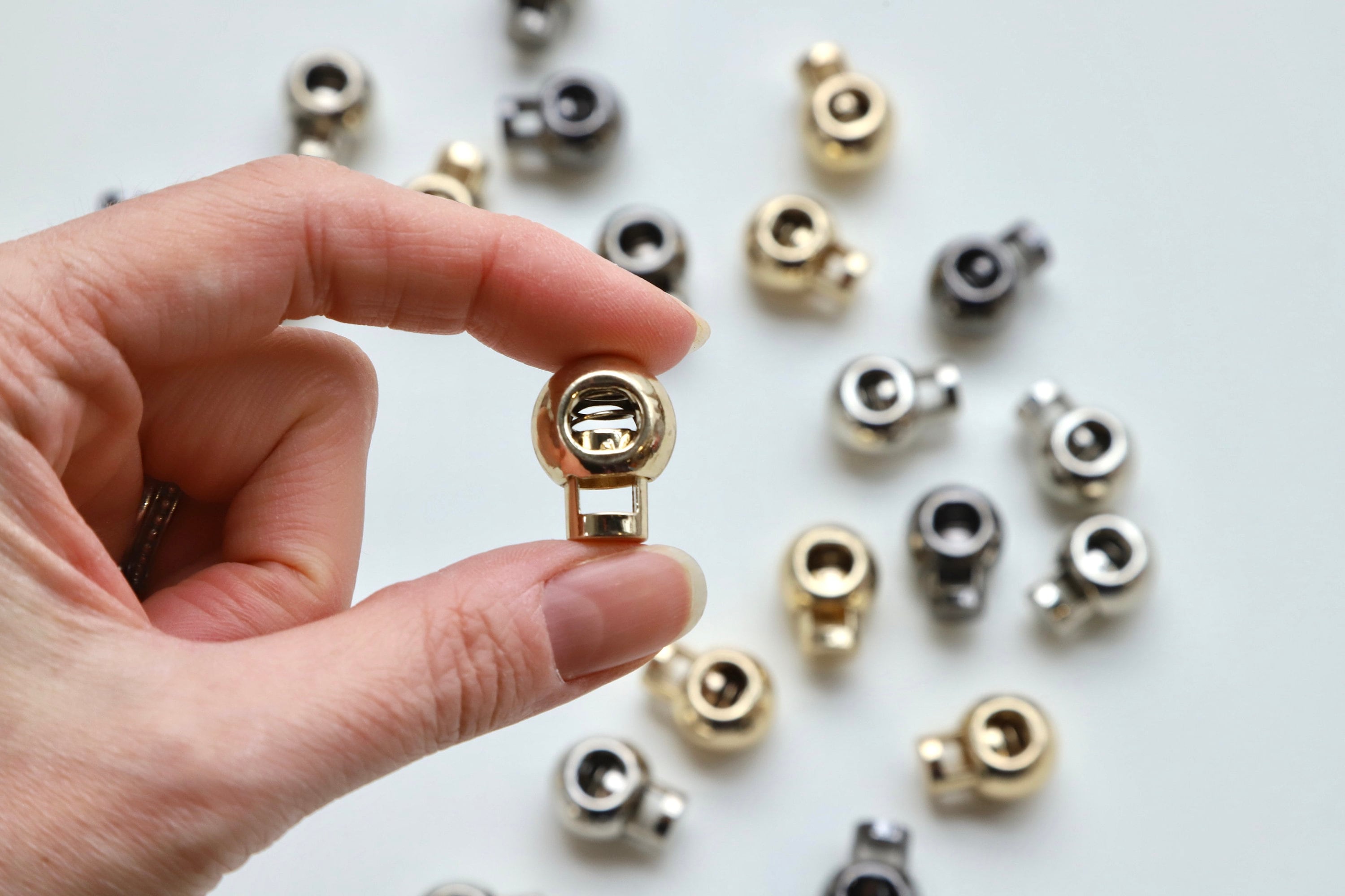 Round Cord Stopper Solid Metal Ball Toggle for Elastic and - Etsy UK