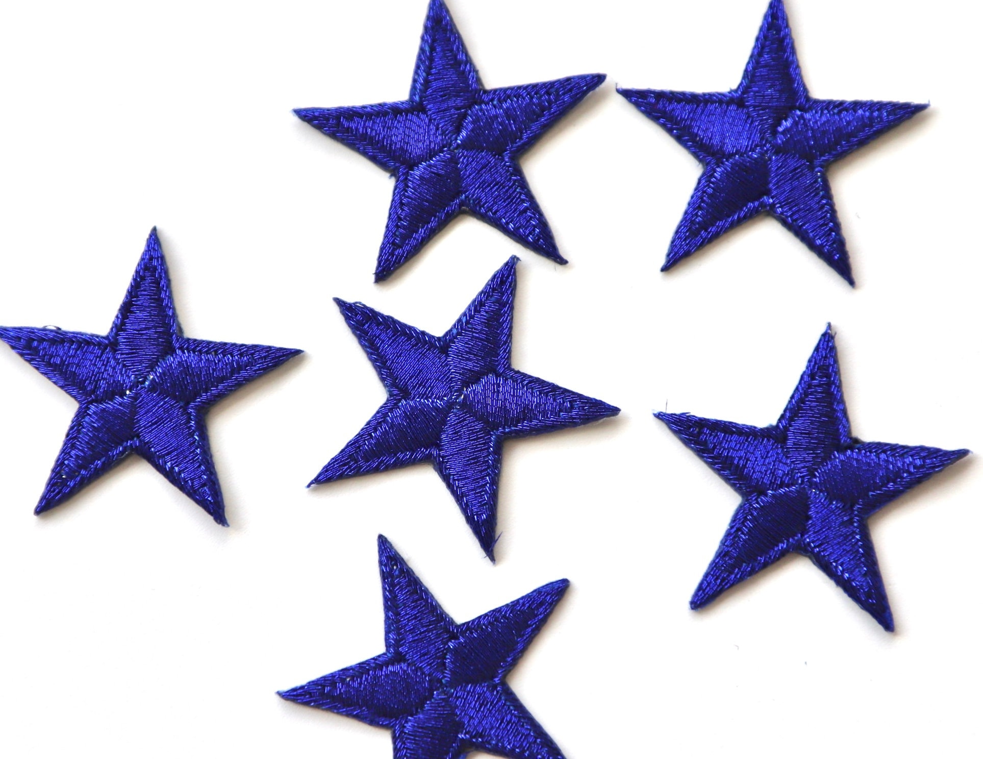 Metallic Star Patches Iron on Embroidered Star Appliqué | Etsy