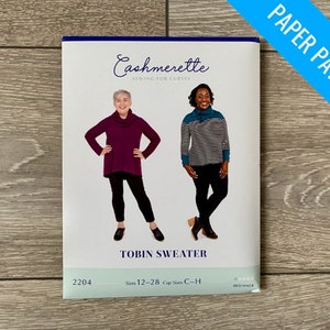 Tobin Sweater Paper Sewing Pattern - Cashmerette - Etsy UK