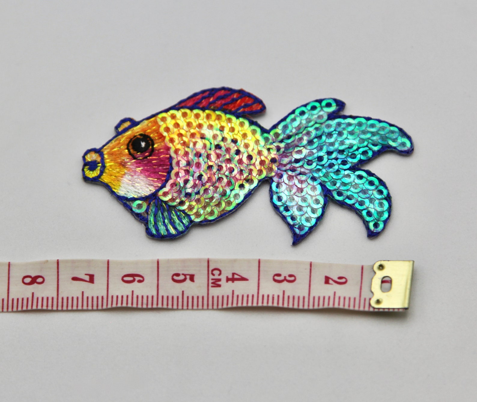 Iridescent Sequin Embroidered Underwater Motifs Seahorse | Etsy UK