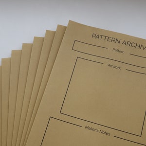 Pattern Archive Storage Envelopes for Sewing Room Organisation Pack of ...