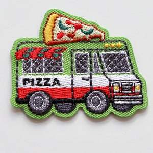 Food Van Iron on Patches - Fast Food, Festival Food Embroidered Motifs ...